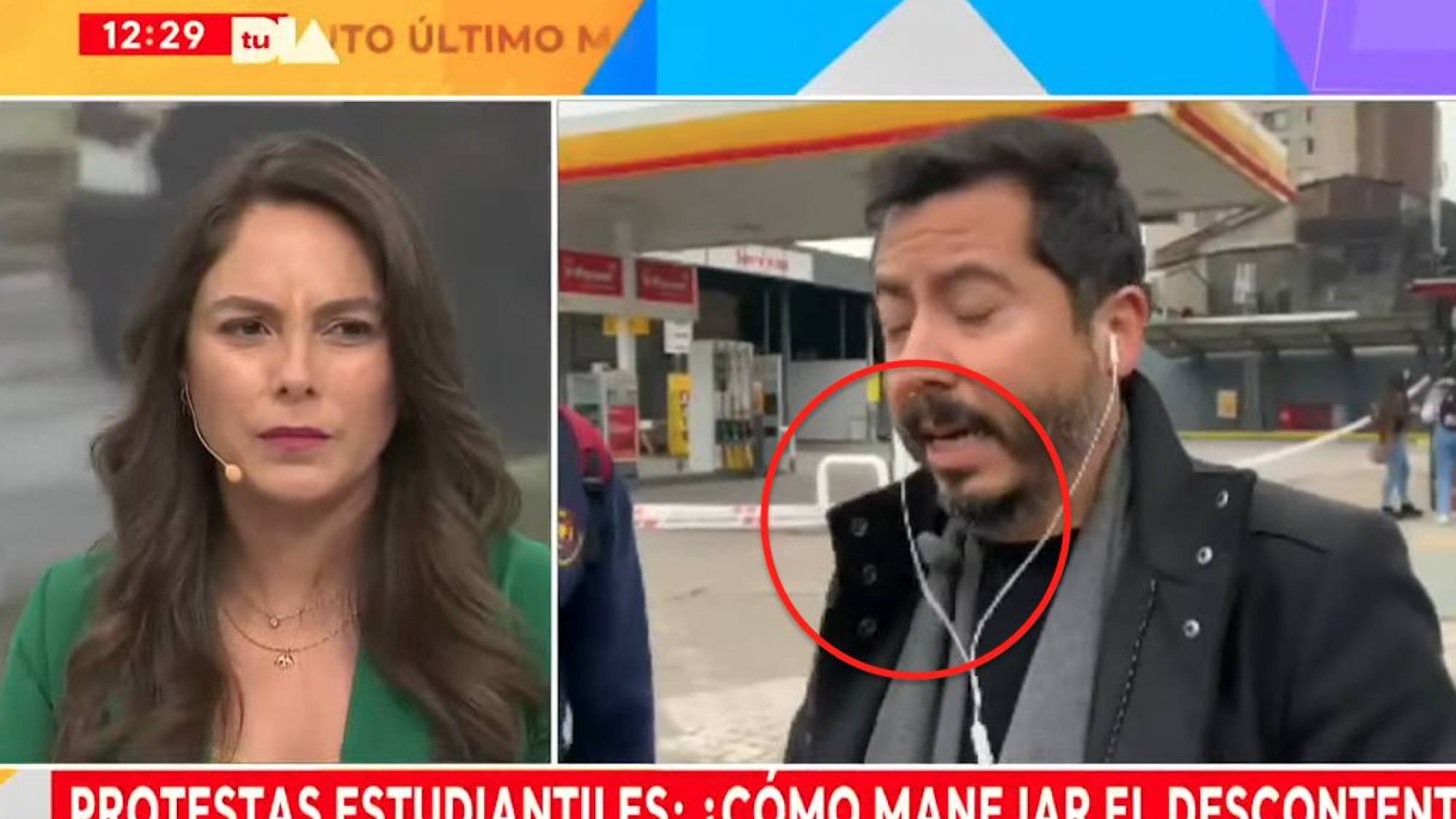Rodrigo Pérez fue agredido en medio de despacho en vivo
