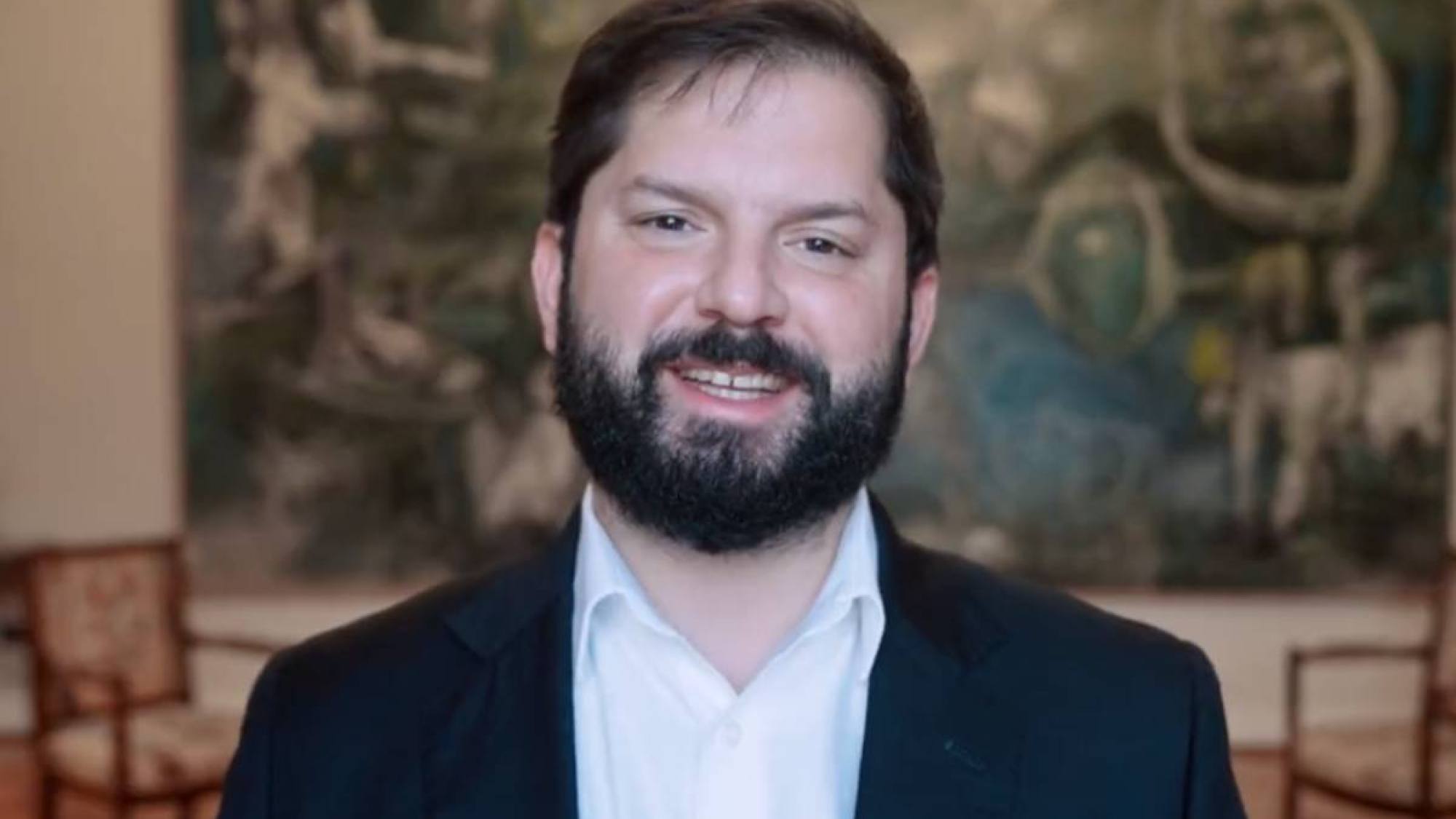 Presidente Boric realizó su primer saludo de Fiestas Patrias