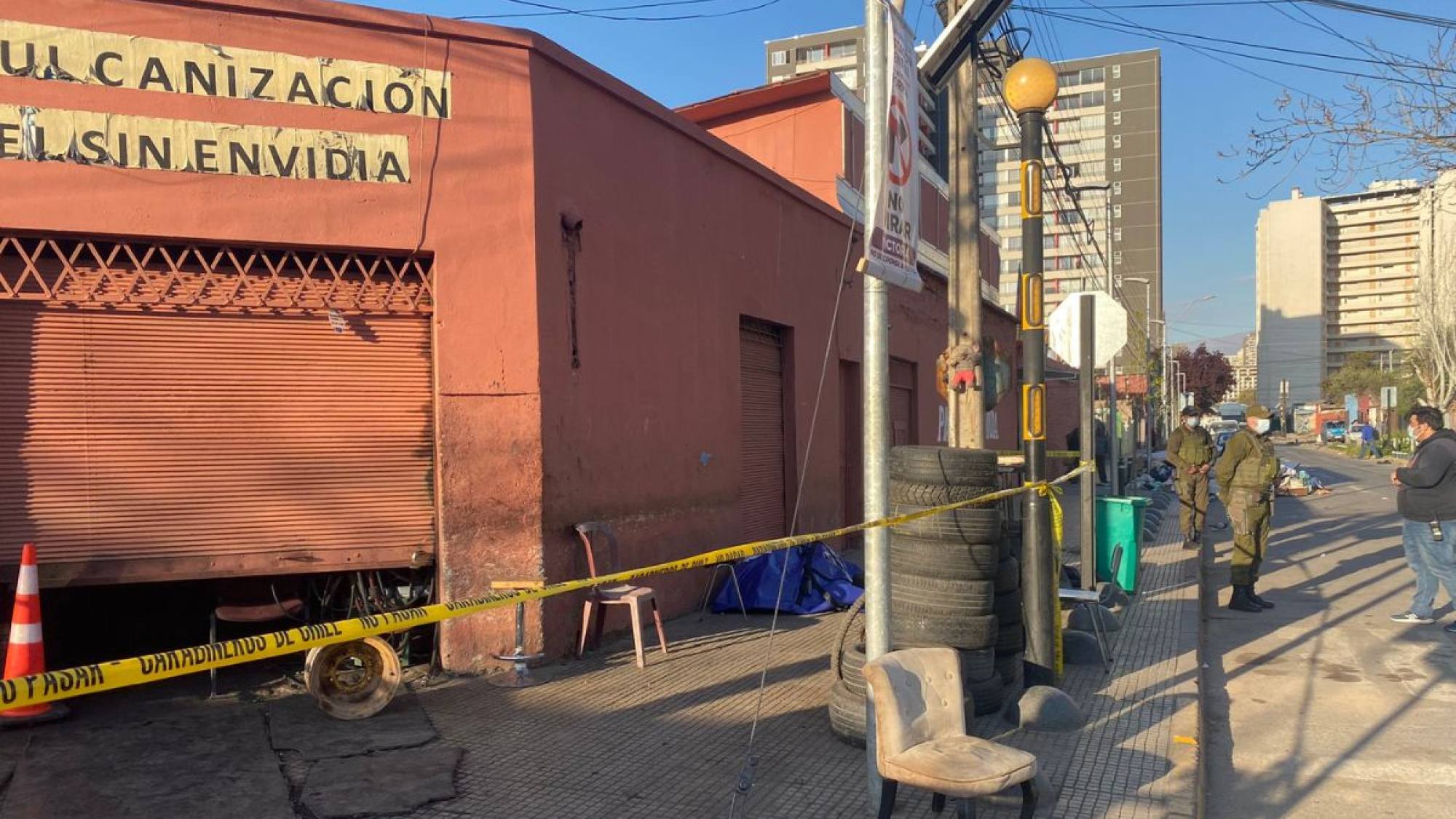 Vulcanización se convirtió en el escenario de un crimen