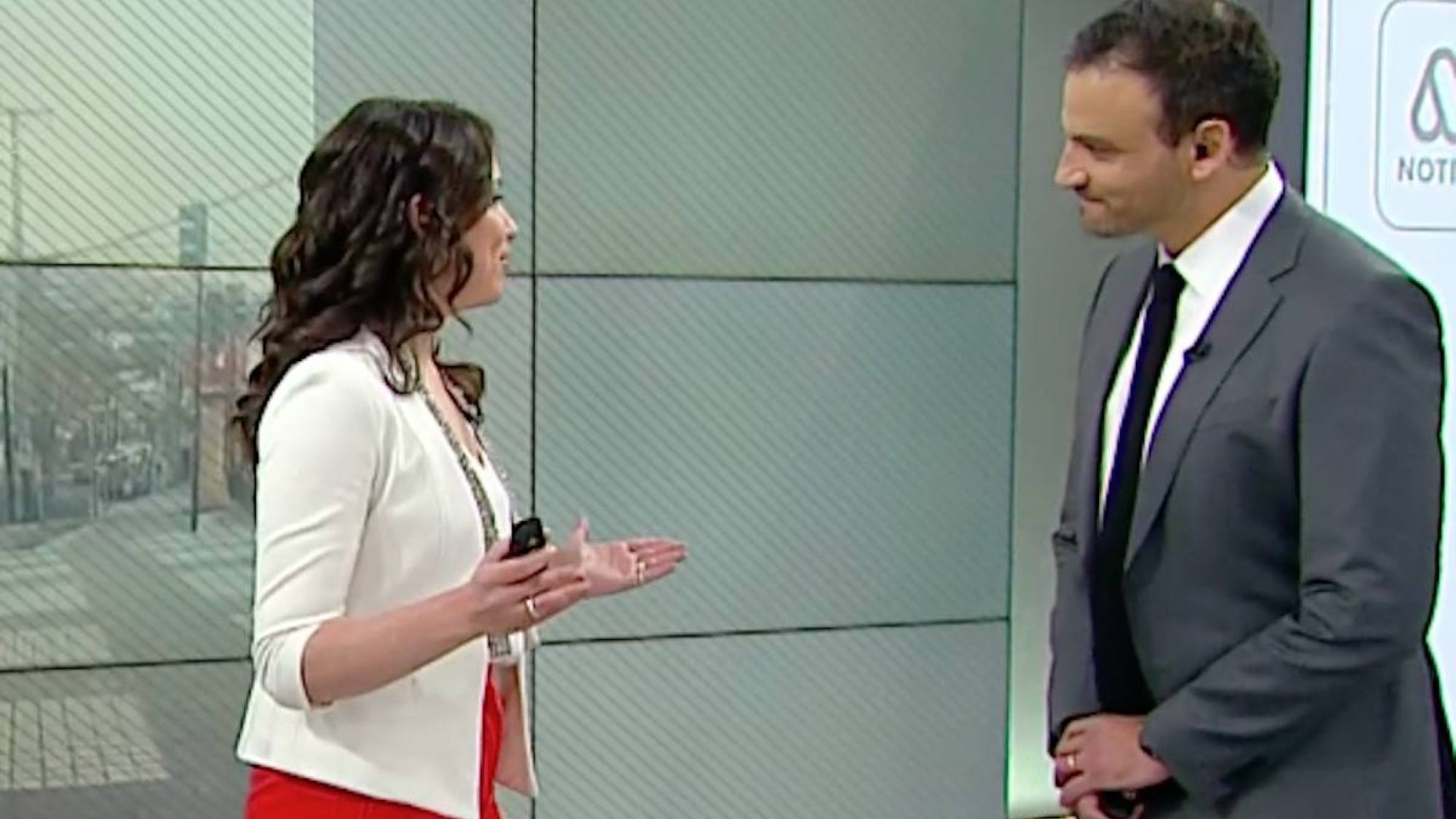 Video: así fue el debut de Gonzalo Ramírez en Meganoticias
