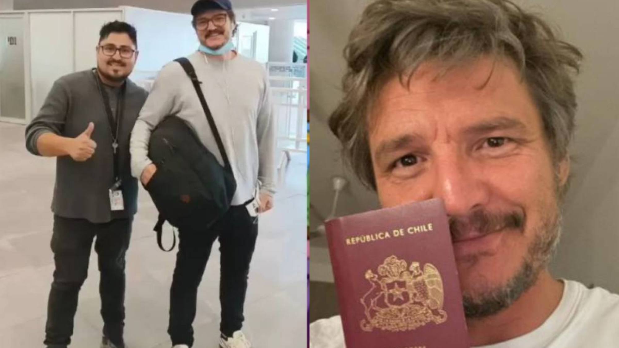 Viralizan foto de Pedro Pascal en Aeropuerto de Santiago