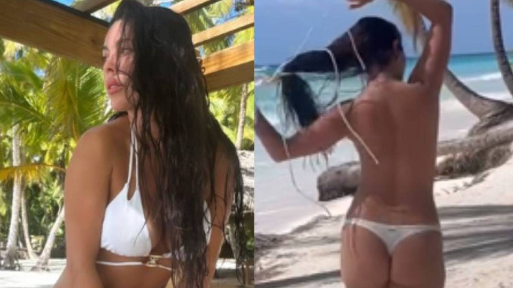 Con toples incluido: Daniela Aránguiz sorprendió con bikinazos desde sus vacaciones