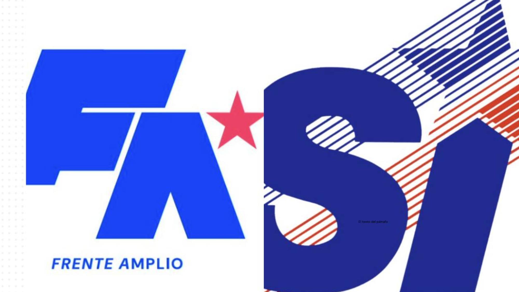Nuevo logo de Frente Amplio recuerda al del "Sí" de Pinochet