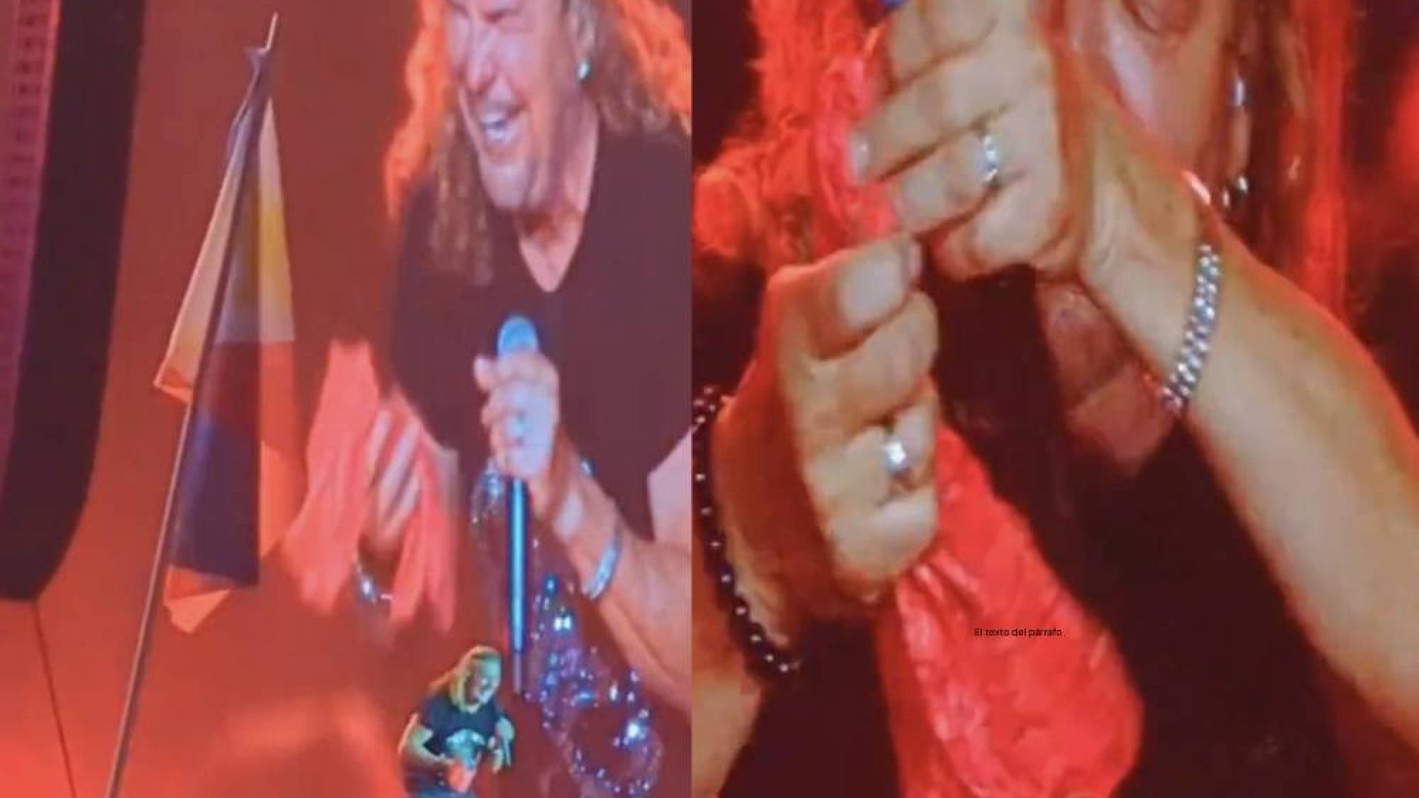 Líder de Maná olió ropa interior que lanzaron al escenario