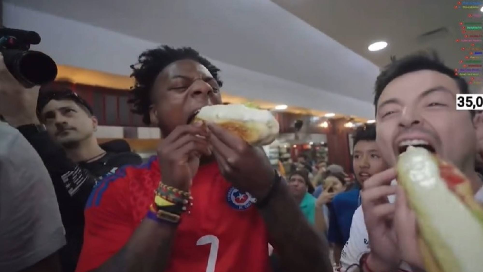 El popular youtuber speed probó los completos