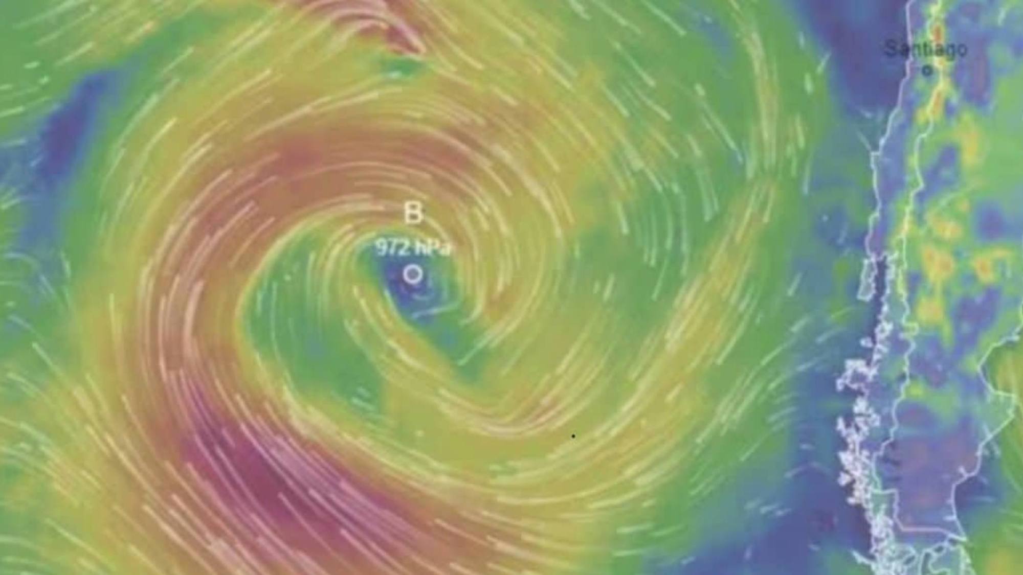 Ciclón extratropical refrescará el ambiente en Santiago