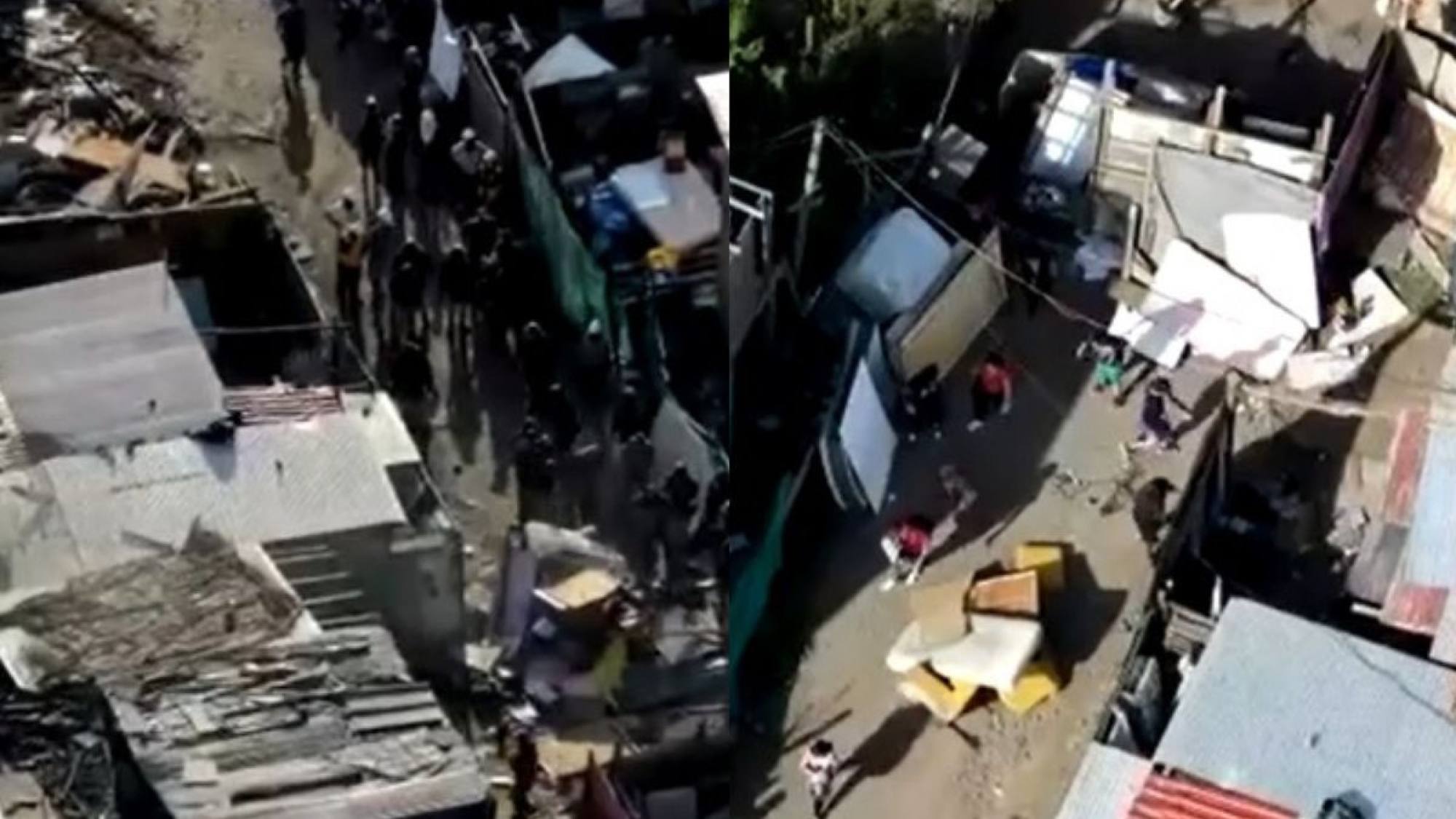 Alcalde de La Florida e intencionalidad de incendio en toma