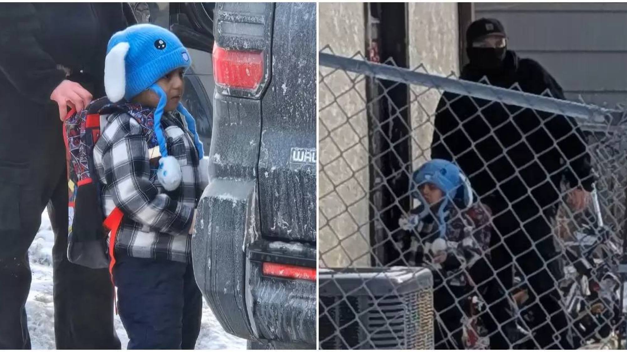 Funcionarios del ICE usan a niño como "escudo"